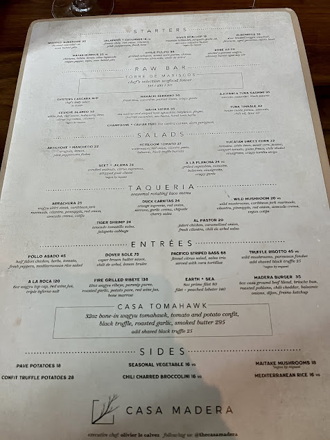 Casa Madera Menu Toronto | Browse Full Menu, Price & Hours (2024)